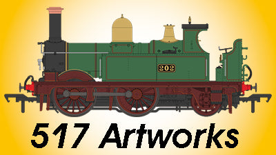 OO Gauge 517 Class 0-4-2 Locomotive - Artwork Update– Dapol