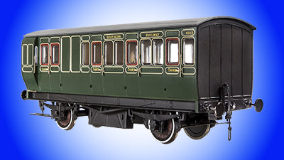 O Gauge SR Stroudley 4 Wheel Coaches - Decorated Samples– Dapol