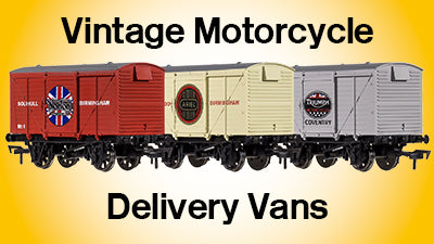 OO Gauge Vintage Motorcycle Delivery Vans– Dapol