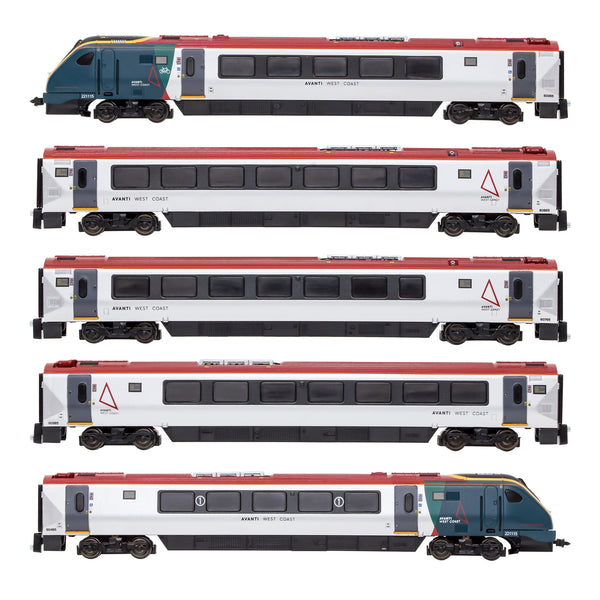 2D-023-005 Class 221 5 Car Set 221115 Avanti West Coast (Red Roof)– Dapol