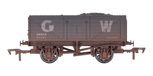 4F-071-179 OO Gauge 7 Plank Wagon GWR 06545 Weathered– Dapol