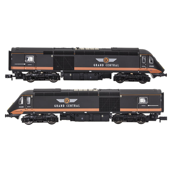 2D-019-204 N Gauge Class 43 HST Grand Central Twin Pack 43480 & 43480 ...